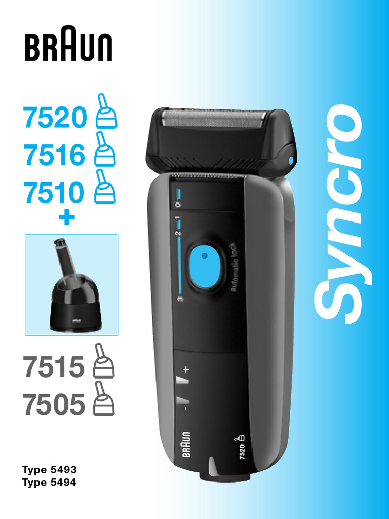 Braun 75XX Series Service Manual | PDF | Shaving | Rechargeable Battery