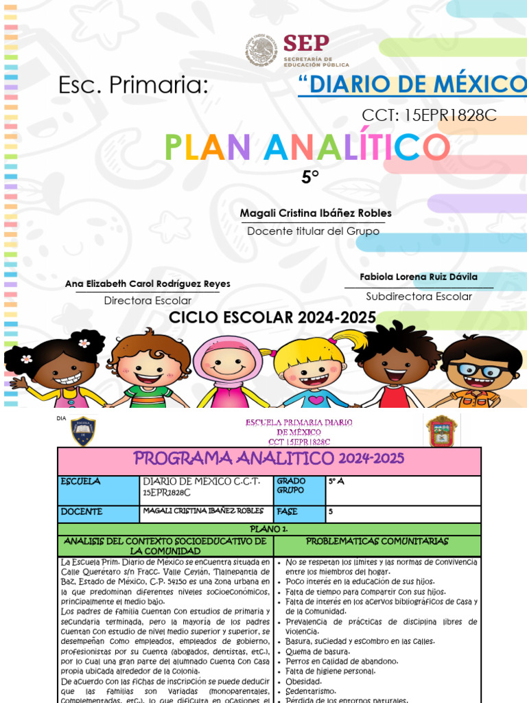 PROGRAMA ANALÍTICO 5TO A | PDF | Evaluación | Educación de la primera infancia