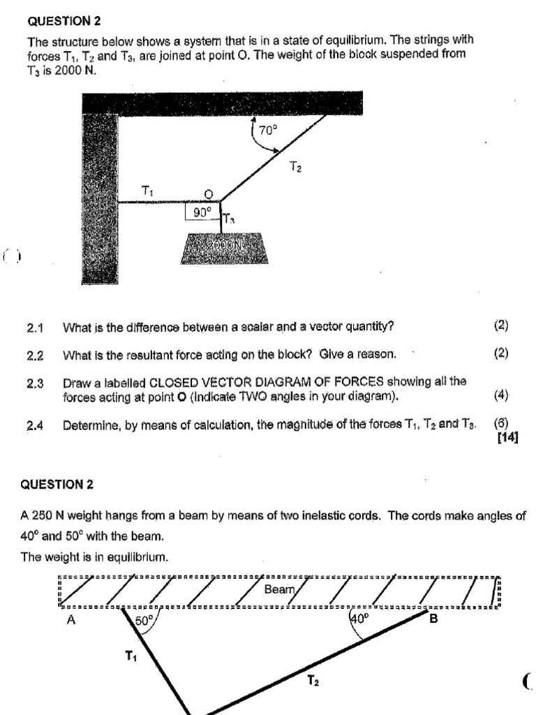 Equilibrium Forces Analys (1) | PDF