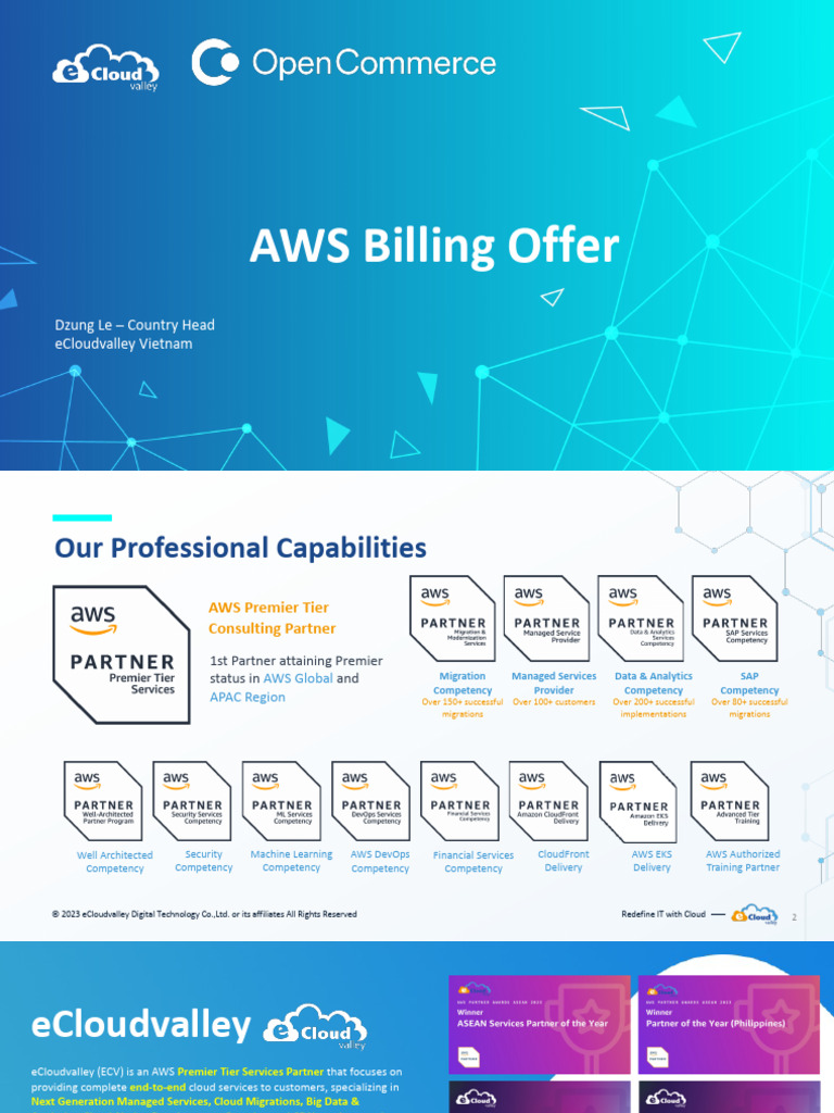 AWS Billing & Services by eCloudvalley | PDF | Cloud Computing | Computing