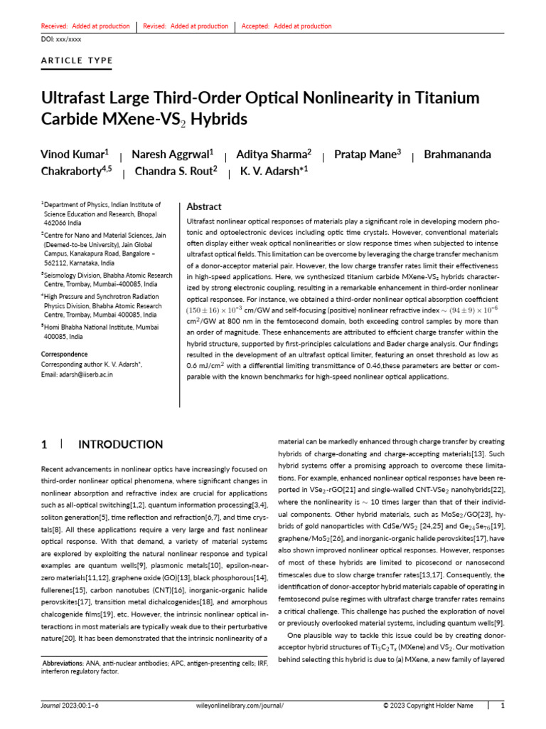 Wiley New Journal Design Version 5 NJD v5 | PDF | Absorption ...