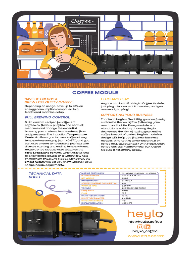 coffee_module_specs | PDF | Coffee | Electric Power