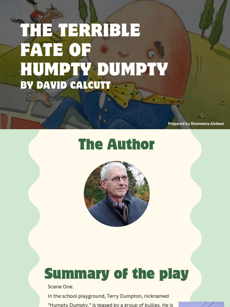 The Terrible Fate of Humpty Dumpty Summary | PDF