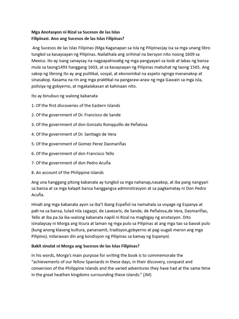 Anotasyon Ni Rizal | PDF