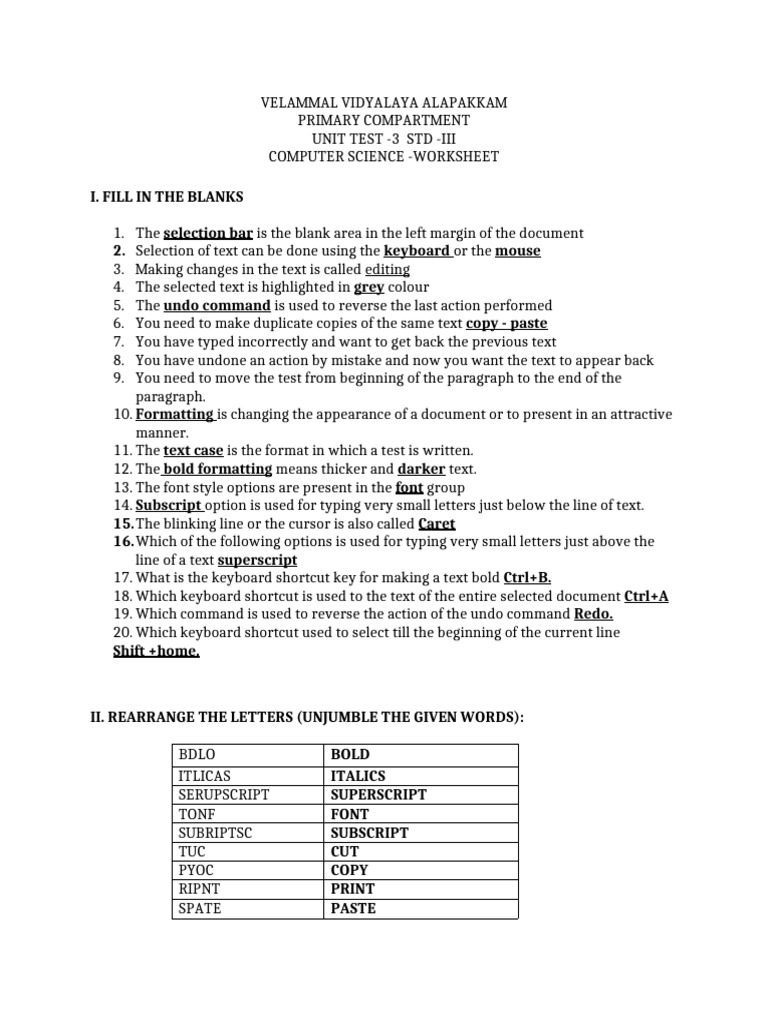STD Iii - Ut-3 CSC Worksheet N | PDF | Graphic Design | Publishing