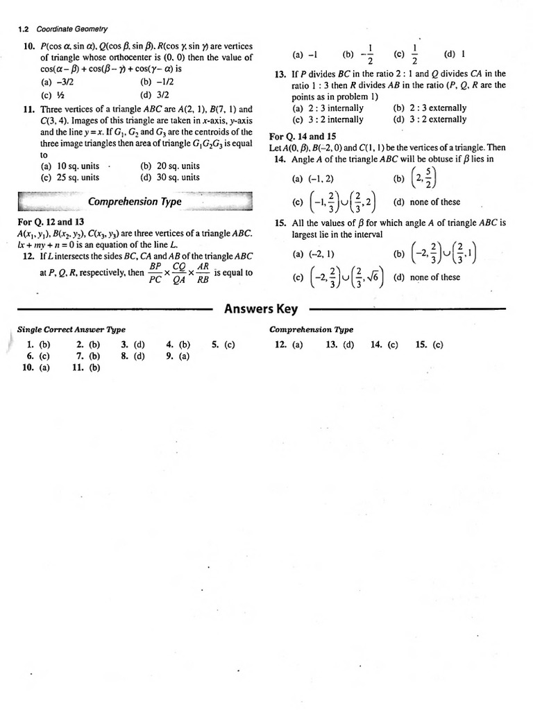 Cengage DPPS Geometry Solutions | PDF | Triangle | Classical Geometry