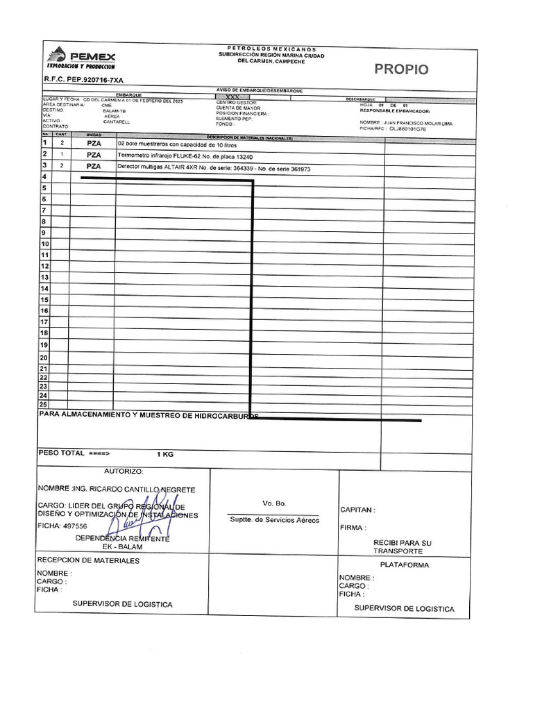 Propio Bidones Ek-A - Apollo | PDF