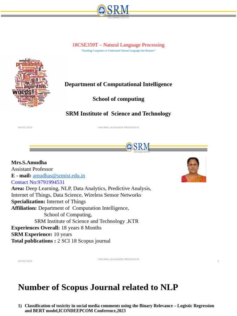 U1 NLP Complete | PDF | Part Of Speech | Parsing