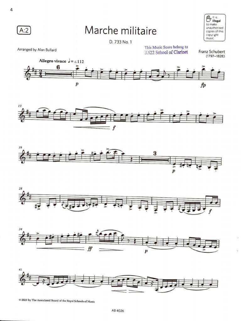 2022G5A2 Marche Militaire | PDF