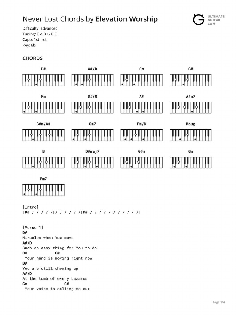 Never Lost Chords | PDF