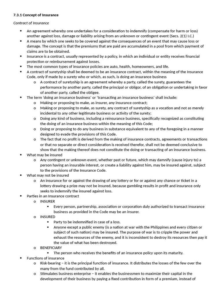 Insurance Code | PDF | Insurance | Surety