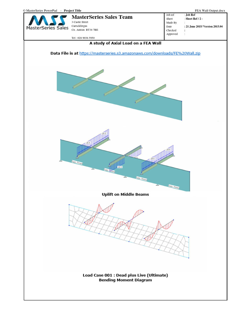 Axial Load in FEA Walls | PDF | Beam (Structure) | Building Engineering
