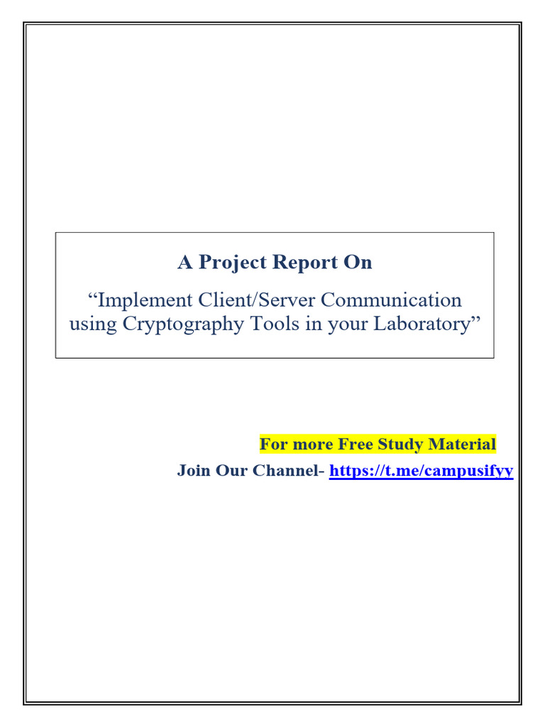 NIS Microproject 2 by Campusify | PDF | Encryption | Public Key Cryptography