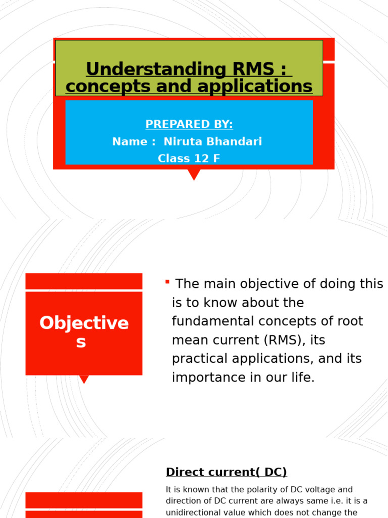 Physics Rms Project New | PDF | Root Mean Square | Alternating Current
