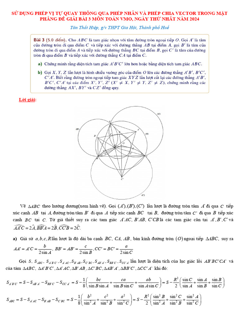 Bài 3 Vmo 2024 | PDF