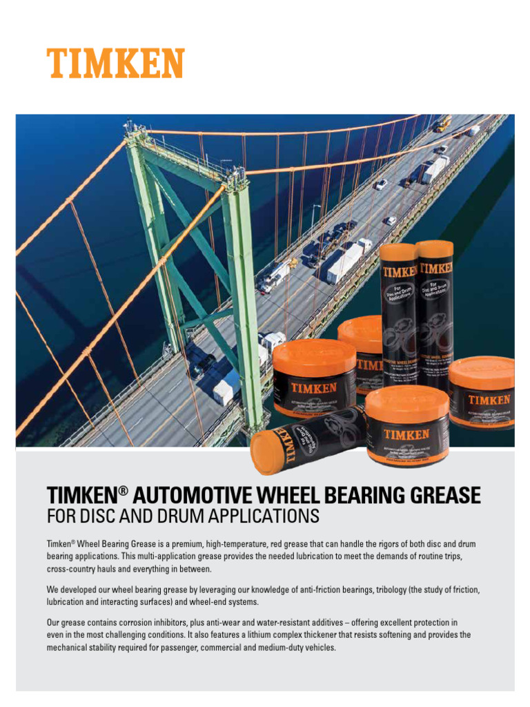 Automotive Wheel Bearing Grease 10573 | PDF | Bearing (Mechanical ...