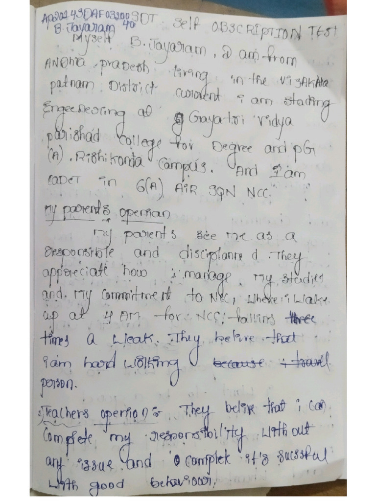 CDT. B Jayaram (SDT) | PDF