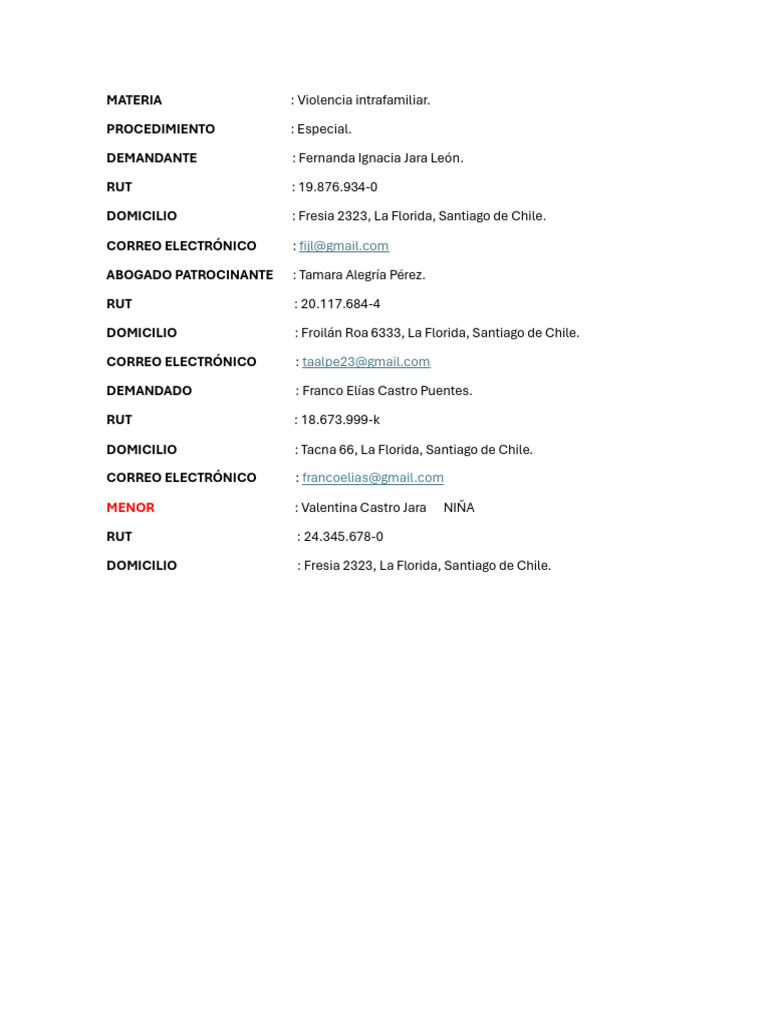 Dda Vif Tap Completa Tamara | PDF | Violencia | Género