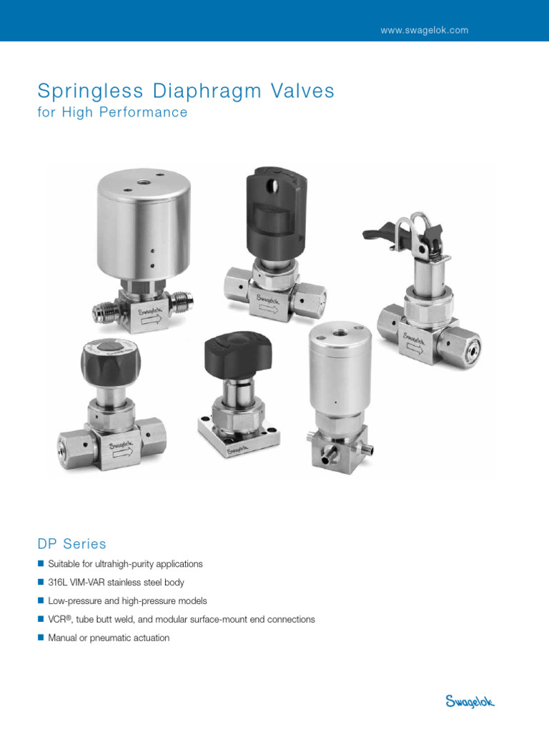 High-Performance Springless DP Valves | PDF | Valve | Screw
