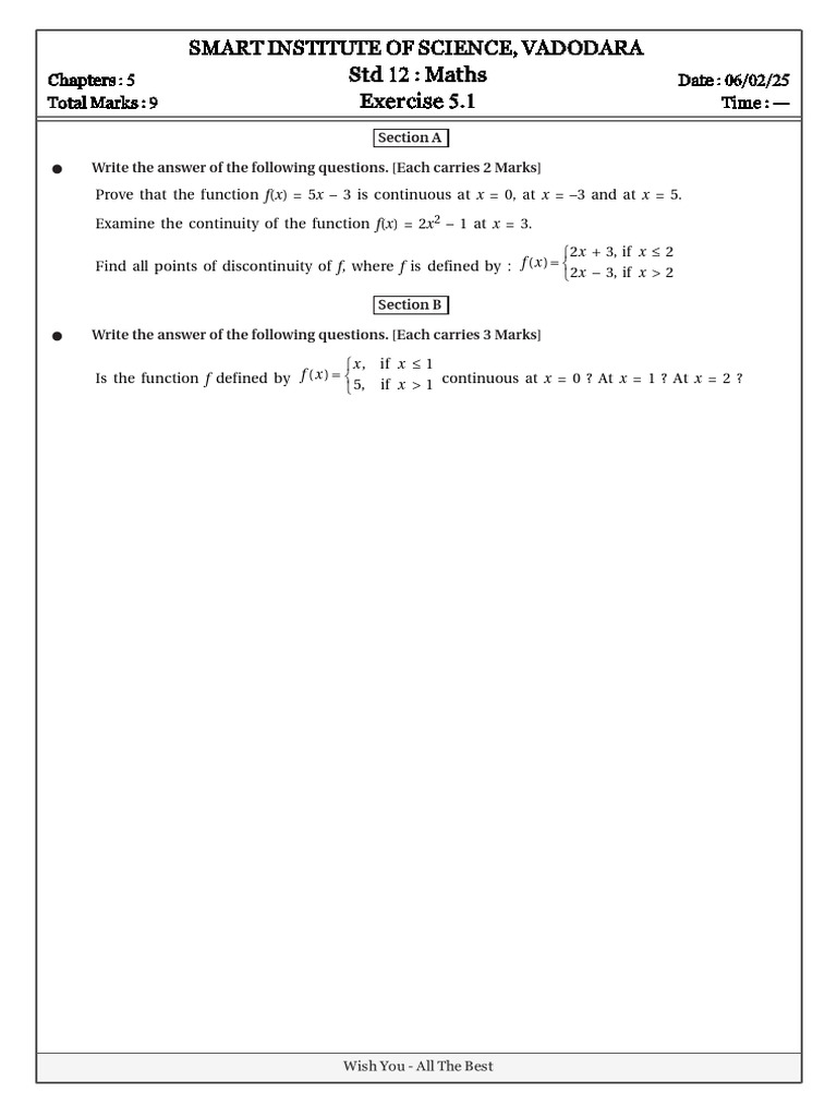 Exercise5.1 - D06 Feb 2025 | PDF
