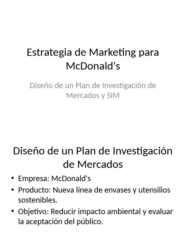 McDonalds Marketing Strategy | PDF
