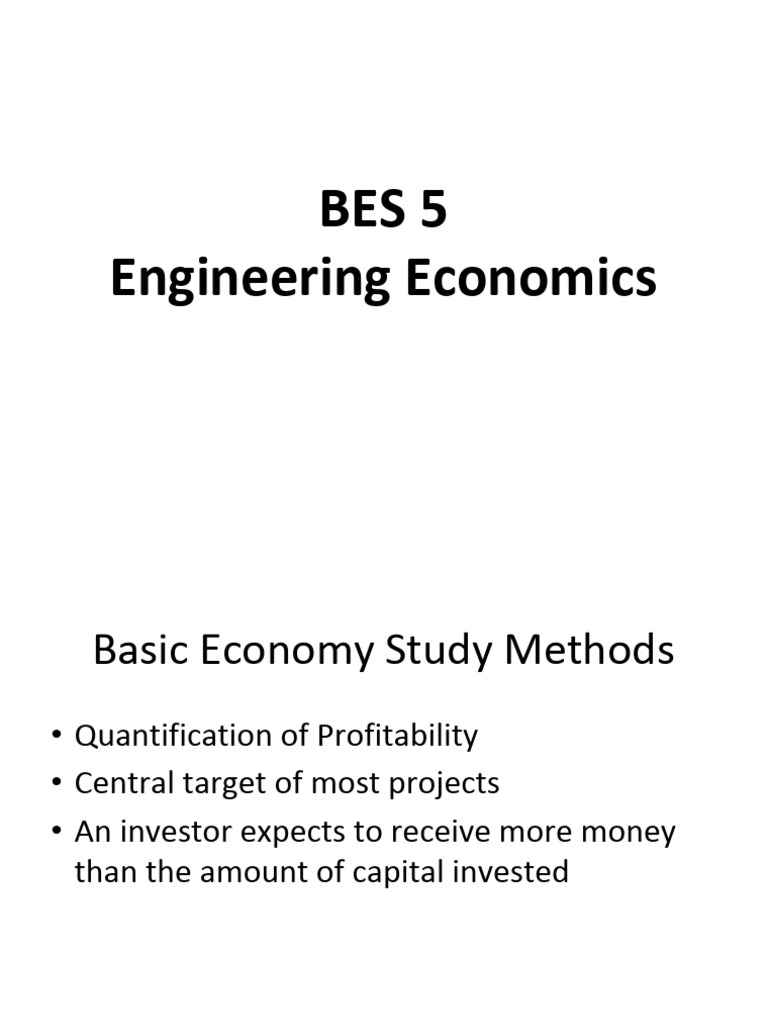 Engineering Economy Chapter 3 Cont PRESENTATION | PDF