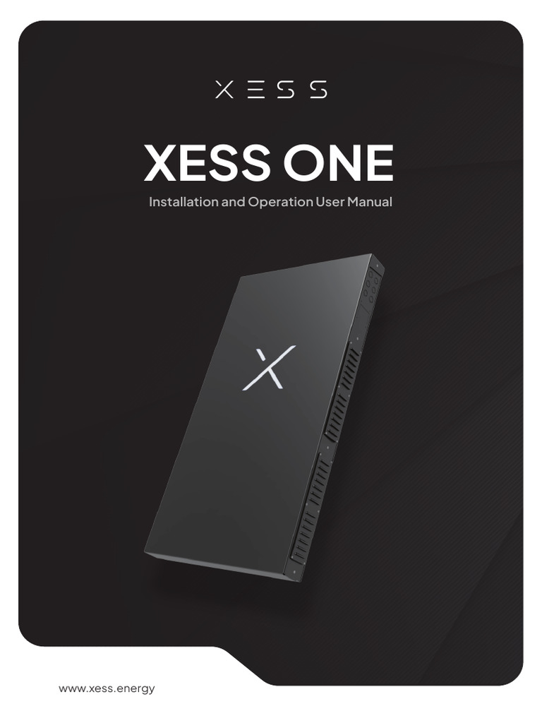 XESSONE - Installation Manual (DRAFT) | PDF | Alternating Current ...