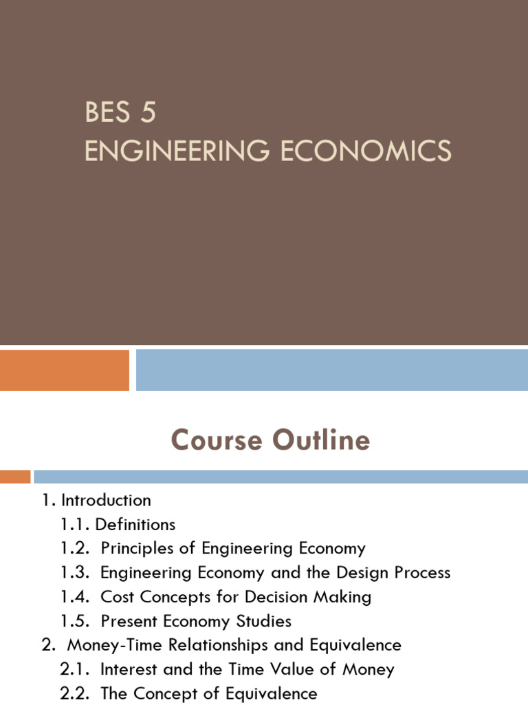 Engineering Economy Chapter 1 | PDF | Demand | Supply (Economics)