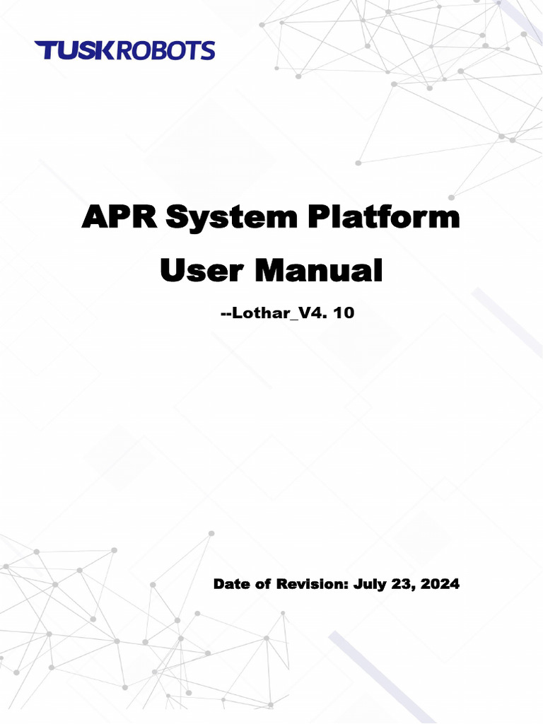 APR System Platform V4.10 | PDF | Booting | Button (Computing)