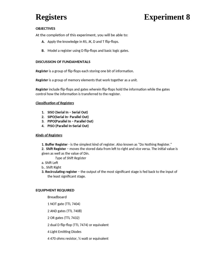 Experiment 8 | PDF | Electronics | Electronic Engineering