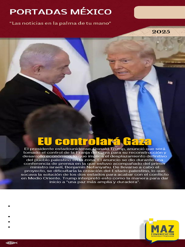 Portadas México 050225 | PDF | Franja de Gaza | Estado de Palestina