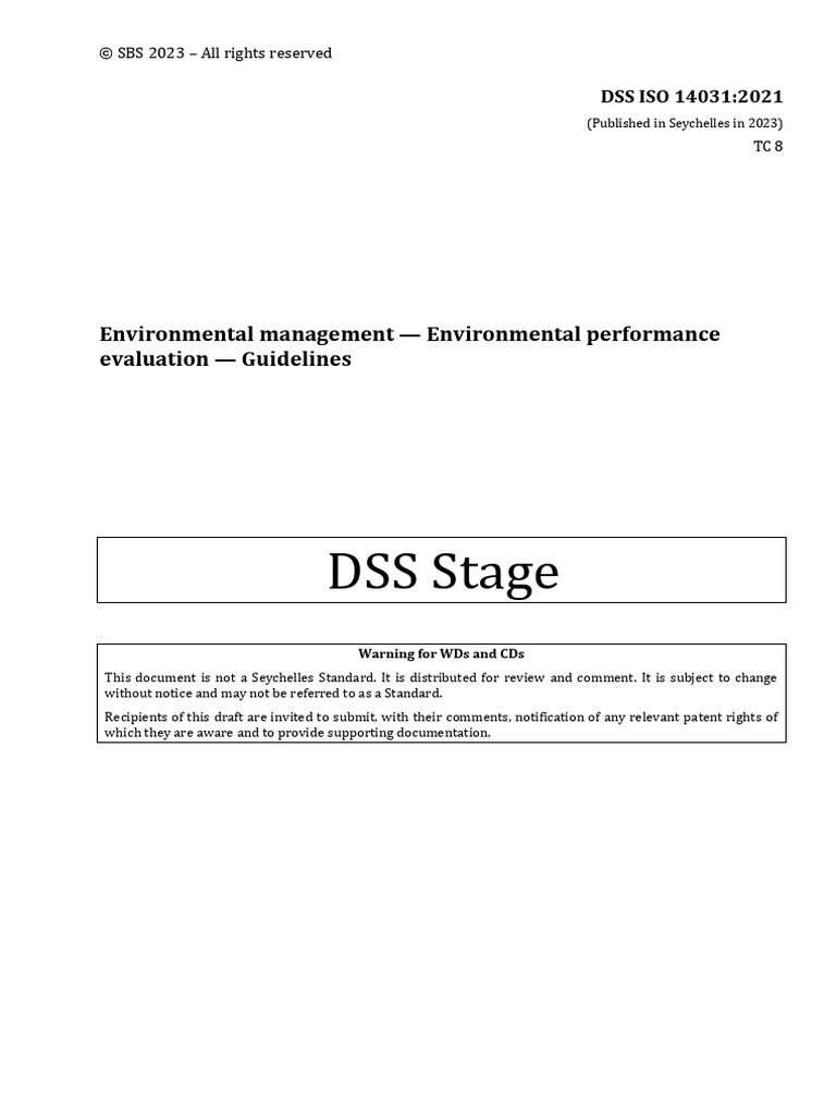 5.-DSS-ISO-14031_2021_Redacted | PDF | Life Cycle Assessment | Audit