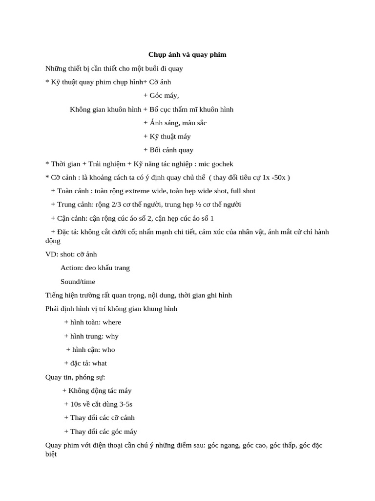 CH P NH Và Quay Phim | PDF