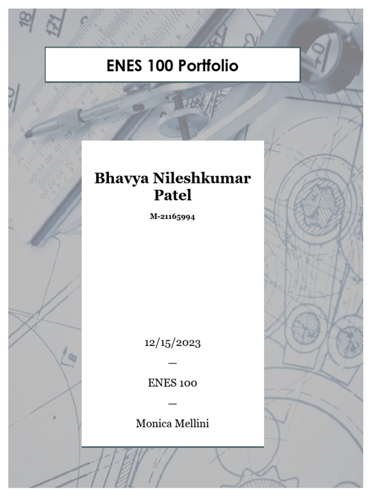P Enes100 21136 Portfolio | PDF | Engineering | Sphere