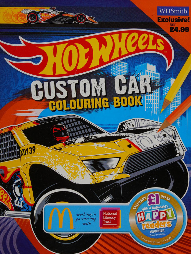36 - Hot Wheels. Custom Car Colouring Book | PDF