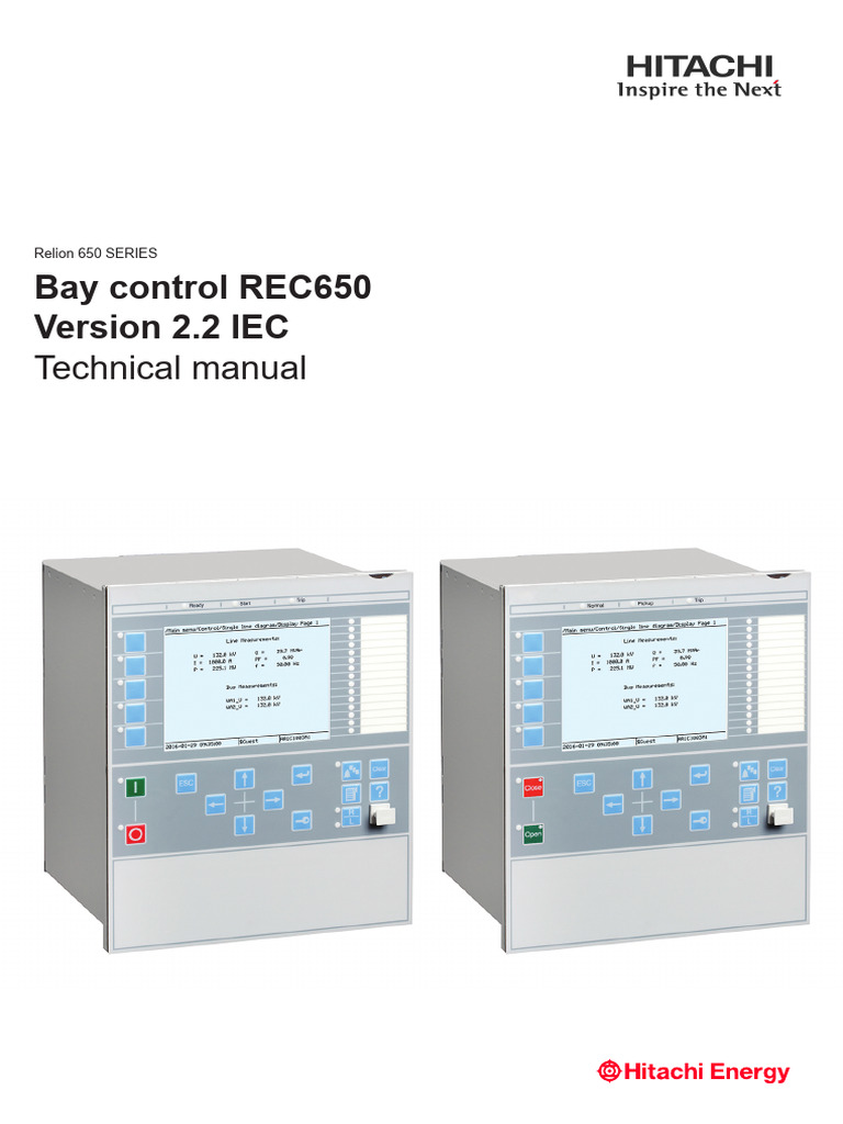Technical Manual - Bay Control REC650 | PDF | Electromagnetic ...