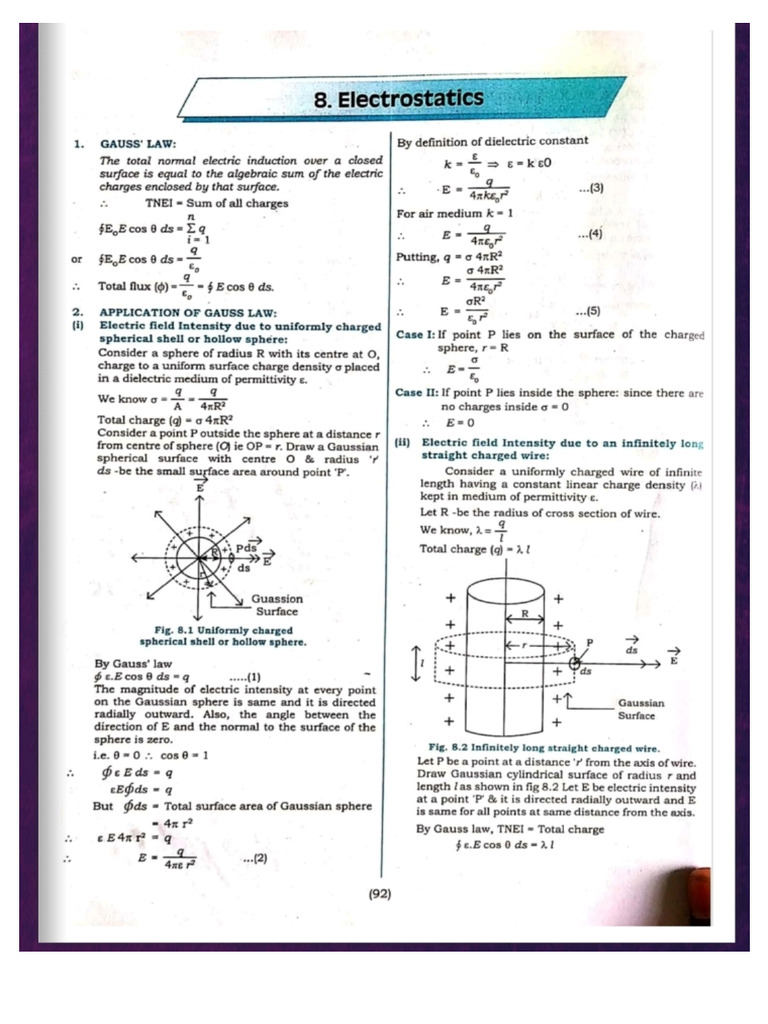 Electrostatics | PDF