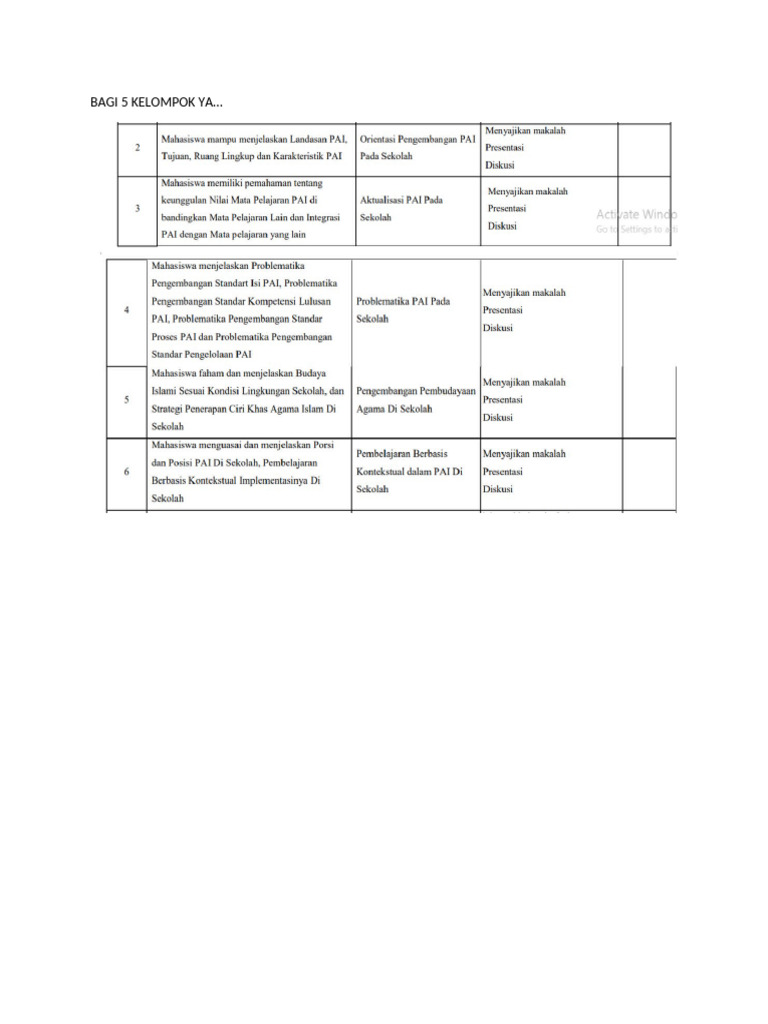 RPS Penelitian | PDF
