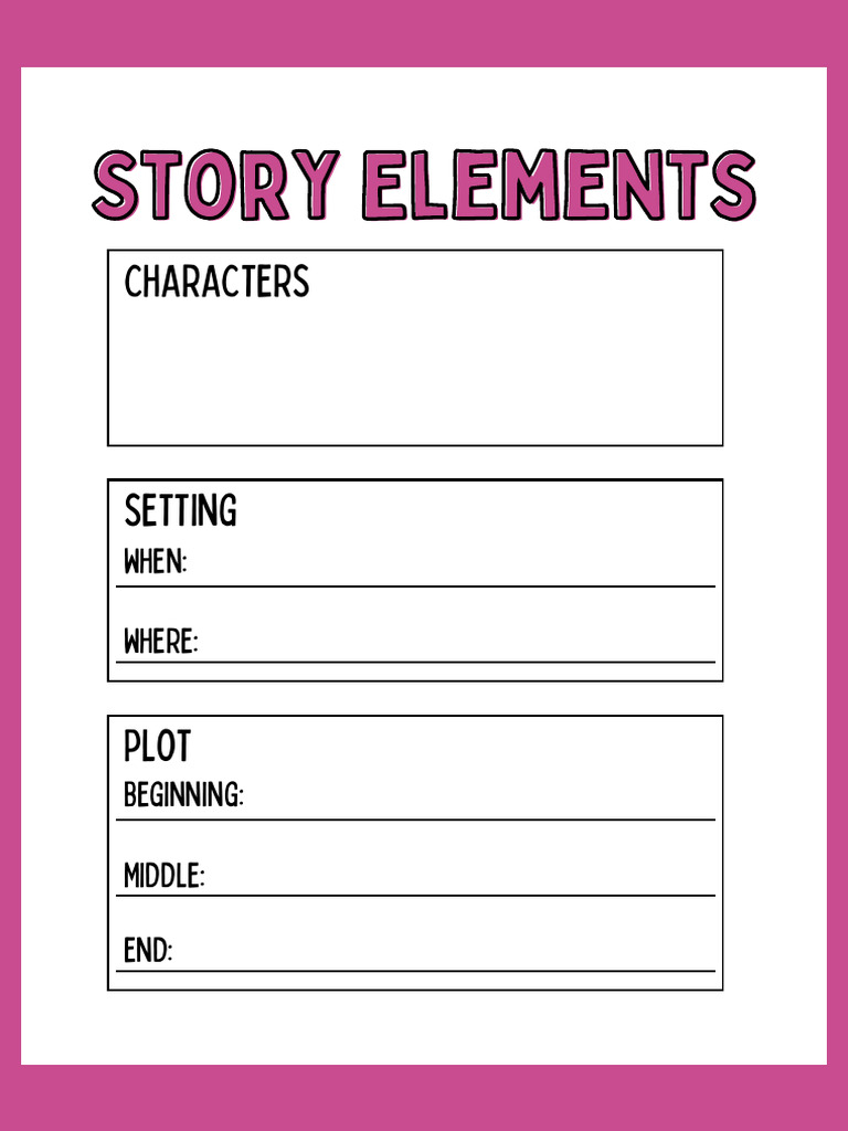 Story Elements Worksheet | PDF