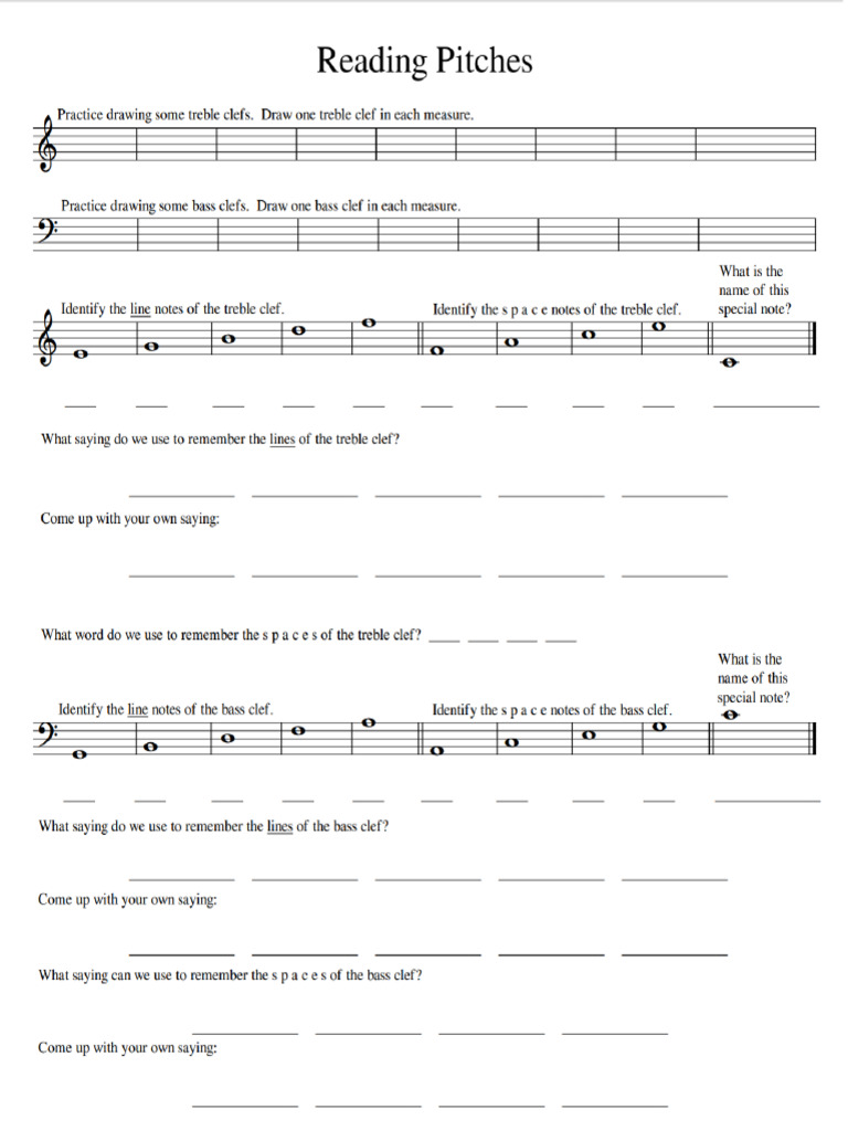 Reading Pitches | PDF
