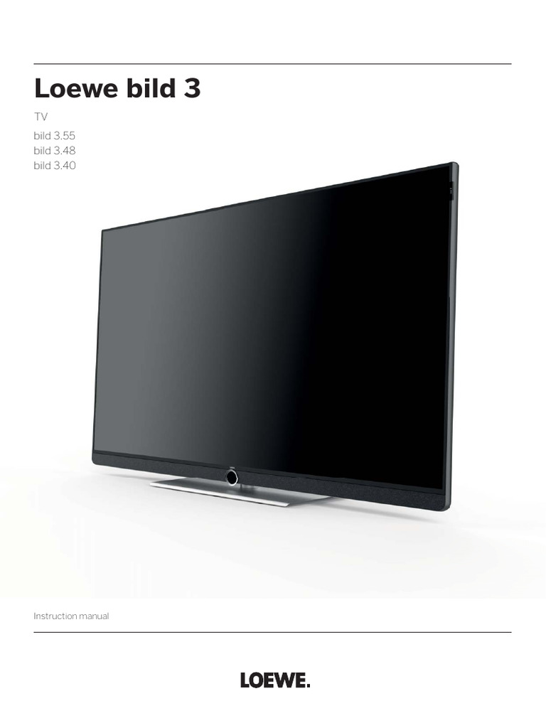 Loewe Bild3.55 Manual | PDF | Mains Electricity | Remote Control
