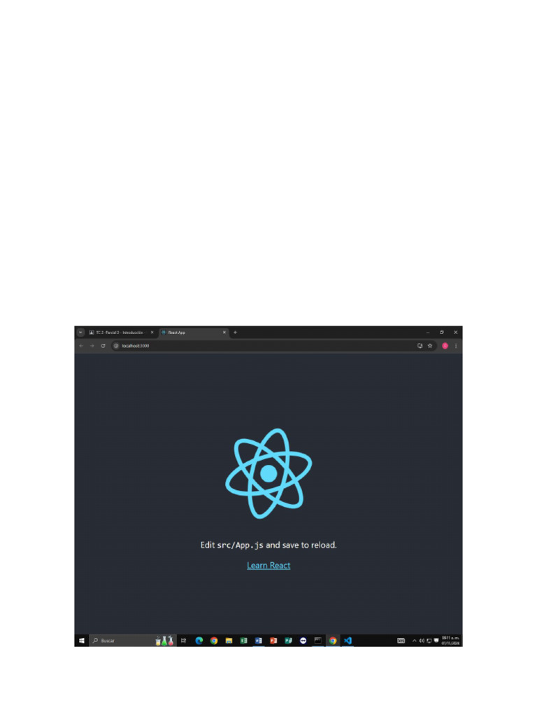TC 2 -Parcial 3 - Introducci-n - REACT - Creaci-n del primer proyecto | PDF