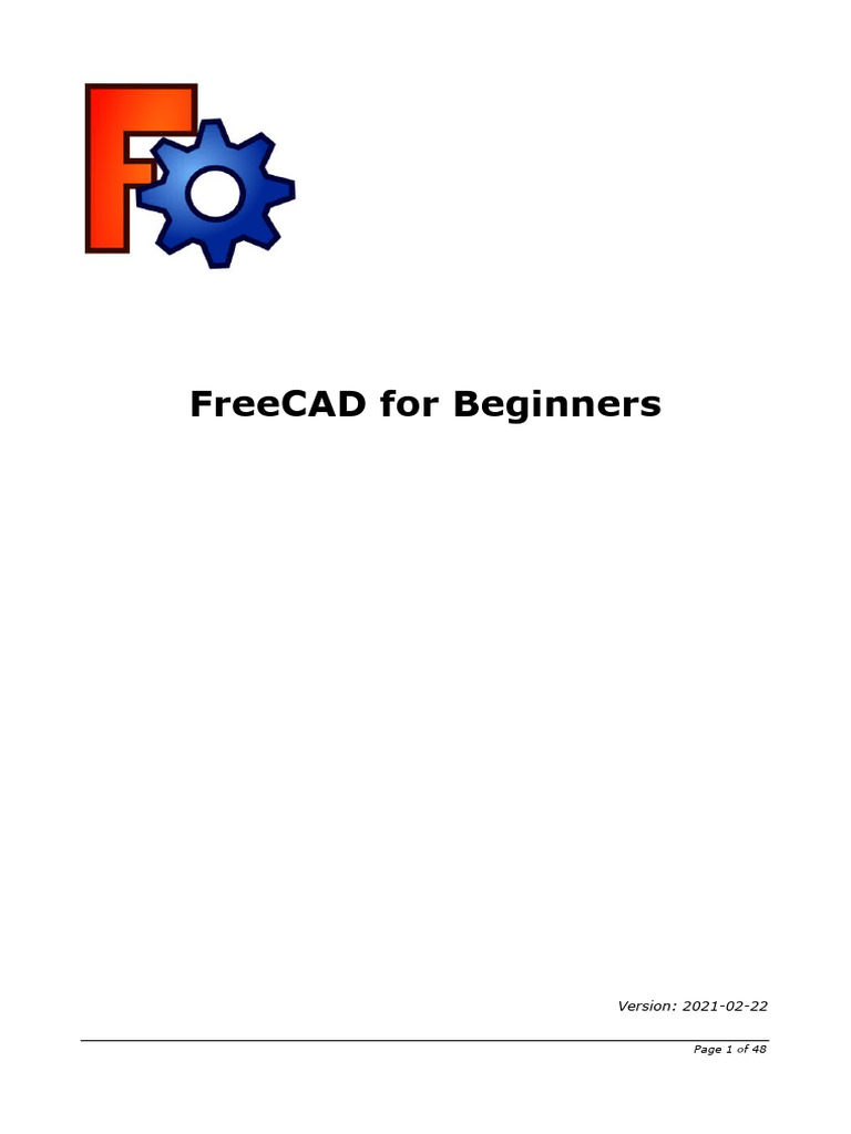 FreeCAD for Beginners | PDF | Spreadsheet | Extrusion