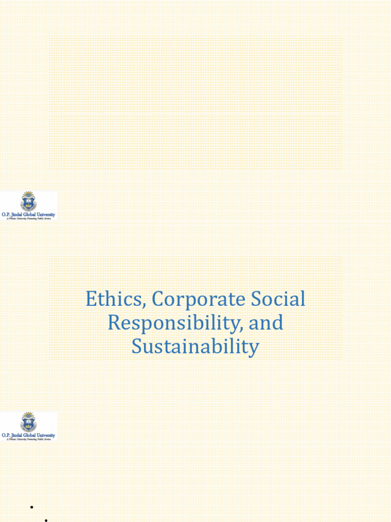Session 5 Ethics, CSR and Sustainability - Student | PDF | Rights ...