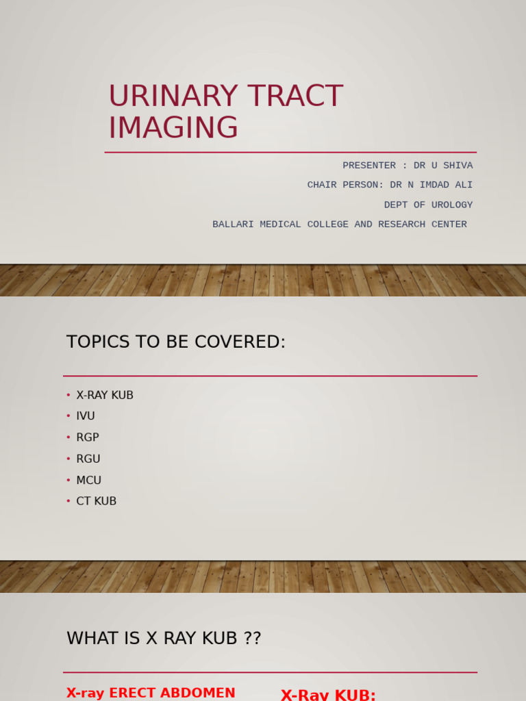 Imaging of Urinary Tract | PDF | Kidney | Ct Scan