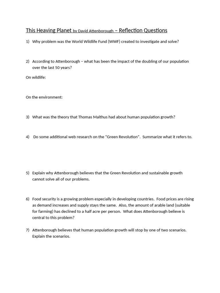 Overpop article review | PDF | Human Overpopulation | Environmental ...