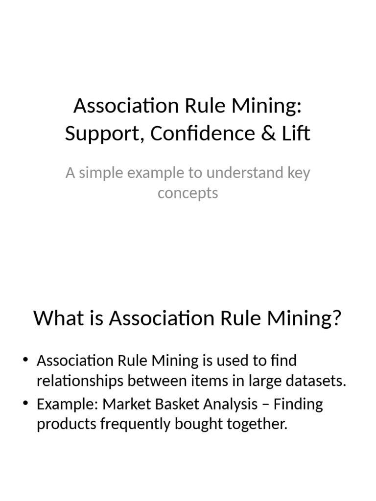Association Rule Mining | PDF
