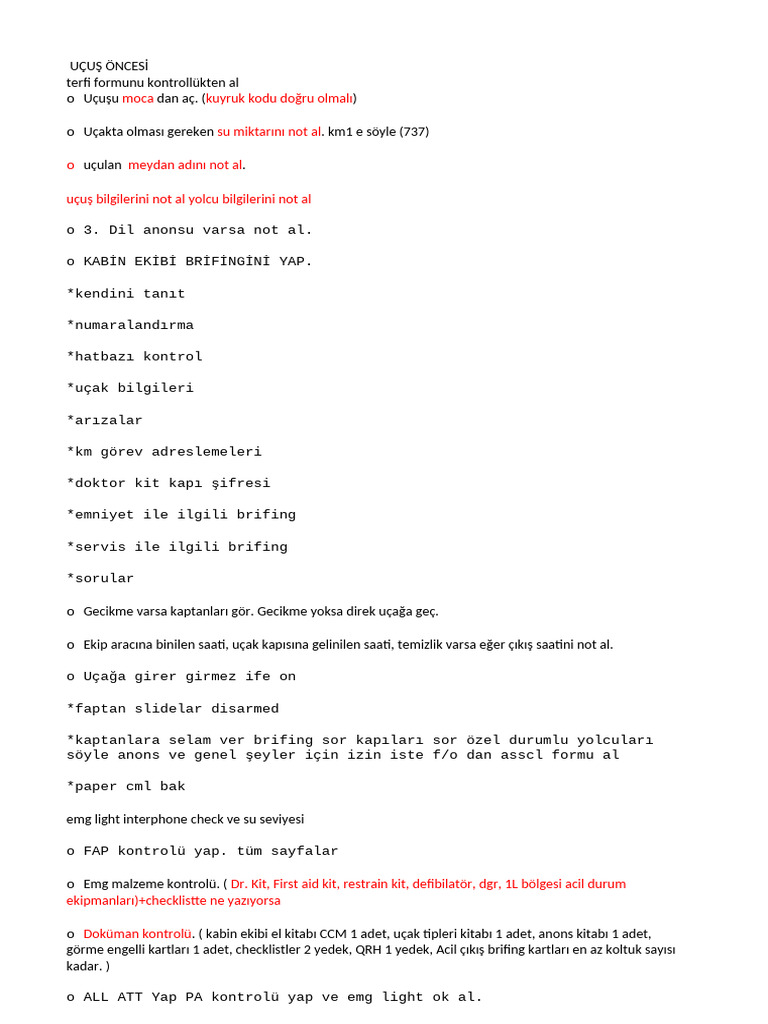 KA Check List | PDF