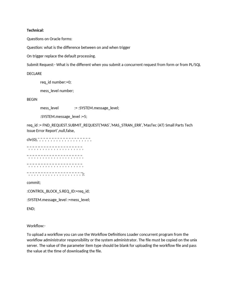 Questions | PDF | Table (Database) | Pl/Sql Questions | PDF | Table (Database) | Pl/Sql