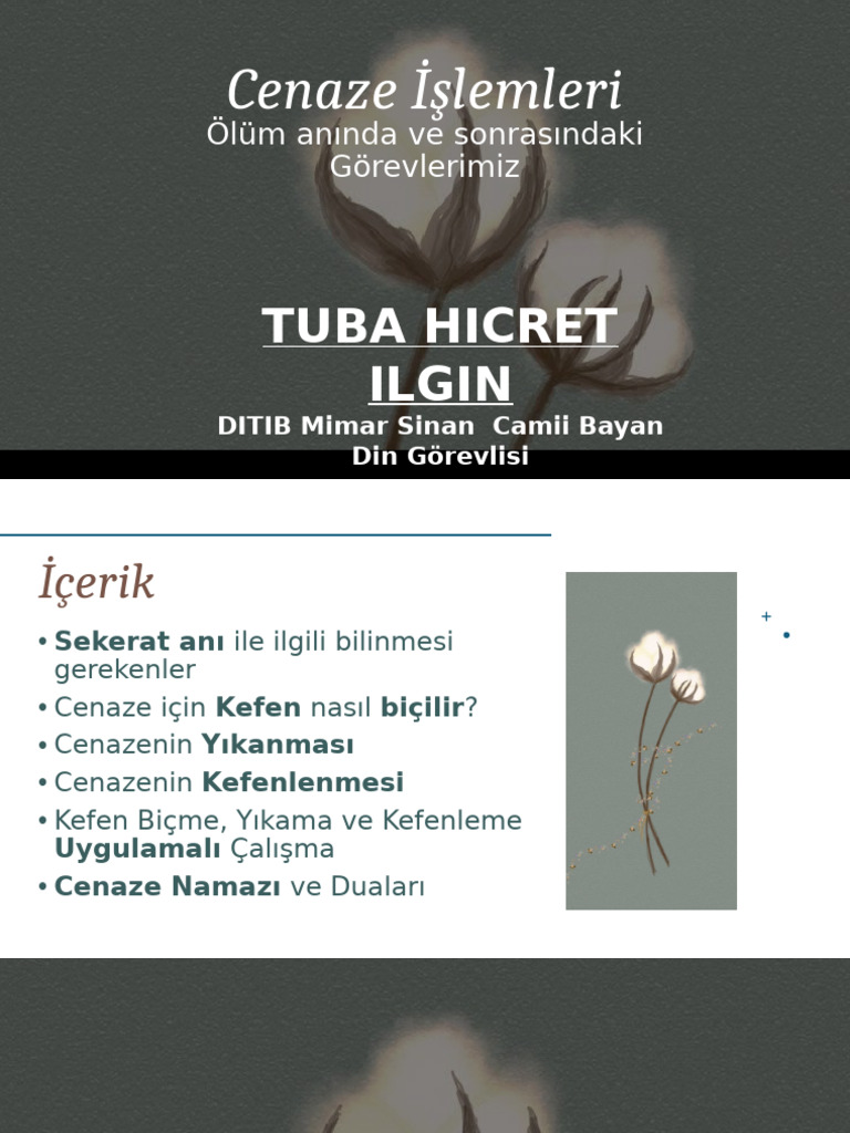 Cenaze Semineri Slayt | PDF